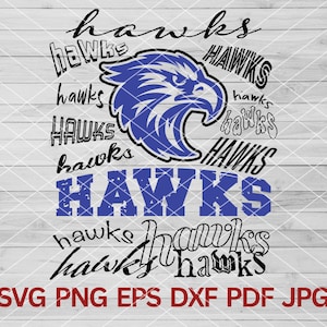 Hawks SVG, Hawk Bird Svg, Hawks Mascot Svg, Hawks High School Football ...