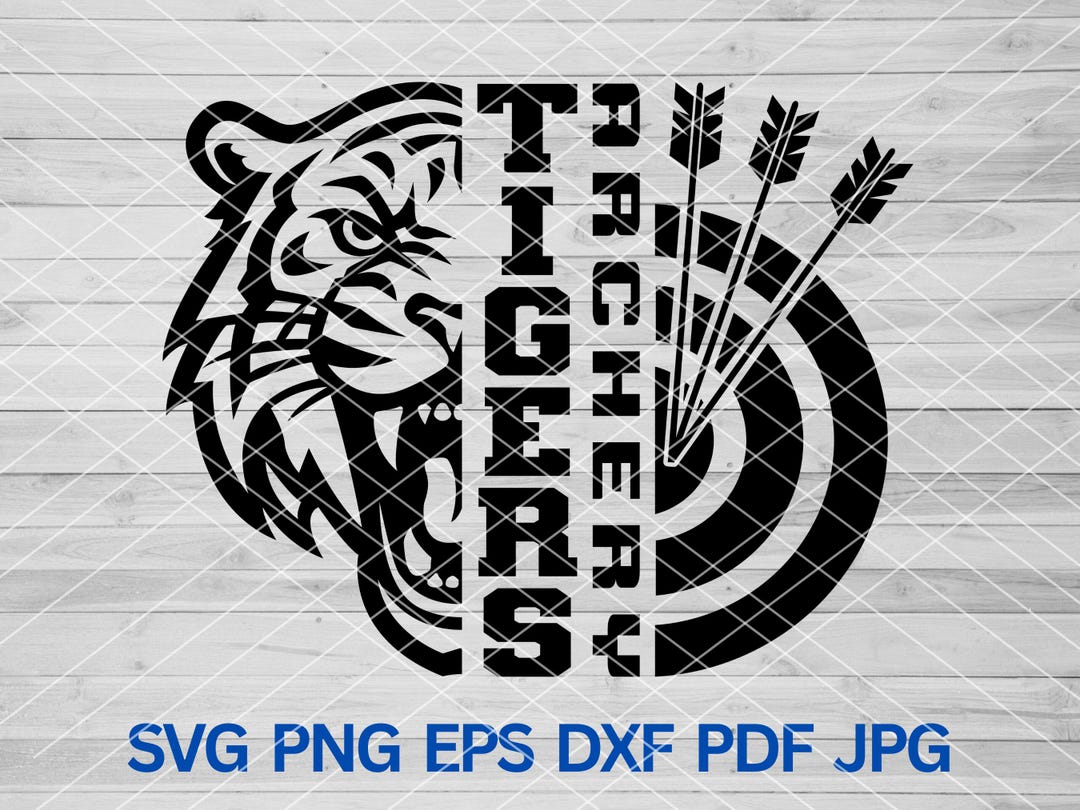 High School Tigers Archery Svg, Tigers Svg, Tigers Mascot Svg Cut Files ...