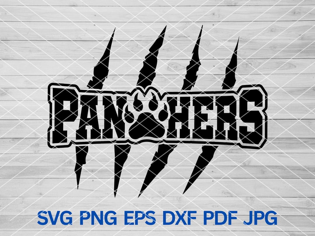 Panthers Svg, Panthers Paw Svg, Panthers School Spirit, Panthers Mascot ...