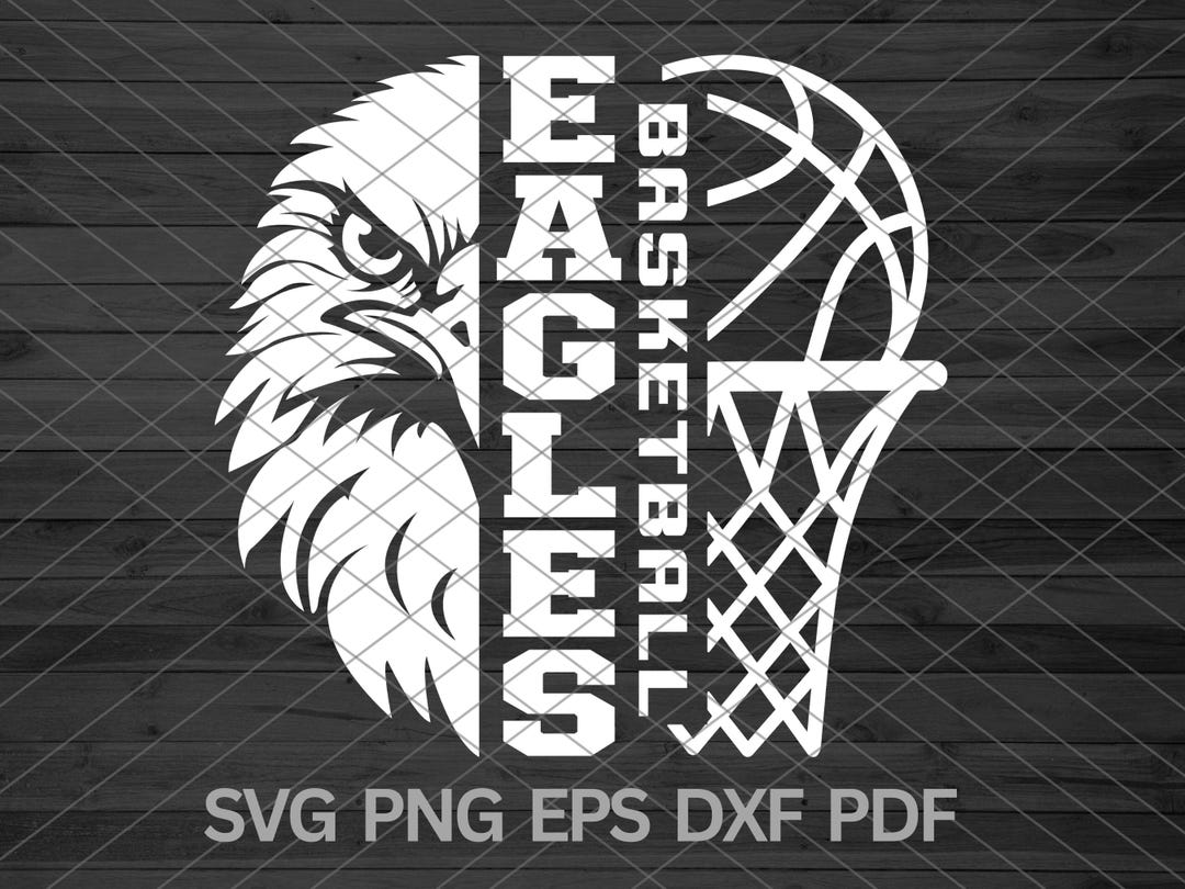 High School Eagles Basketball Svg, Eagle Hawk Bird Svg, Eagles Mascot Svg, Eagles School Spirit ...