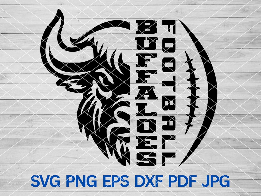 High School Buffaloes Football Svg, Buffaloes Mascot Svg, Buffalo Svg ...