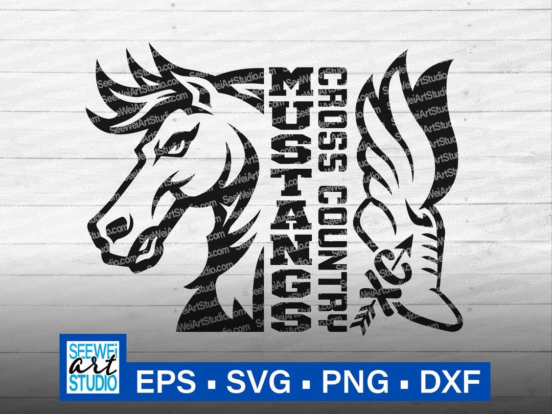 Mustangs Cross Country Svg, Mustangs Svg, Mustangs Mascot Svg, Mustangs ...