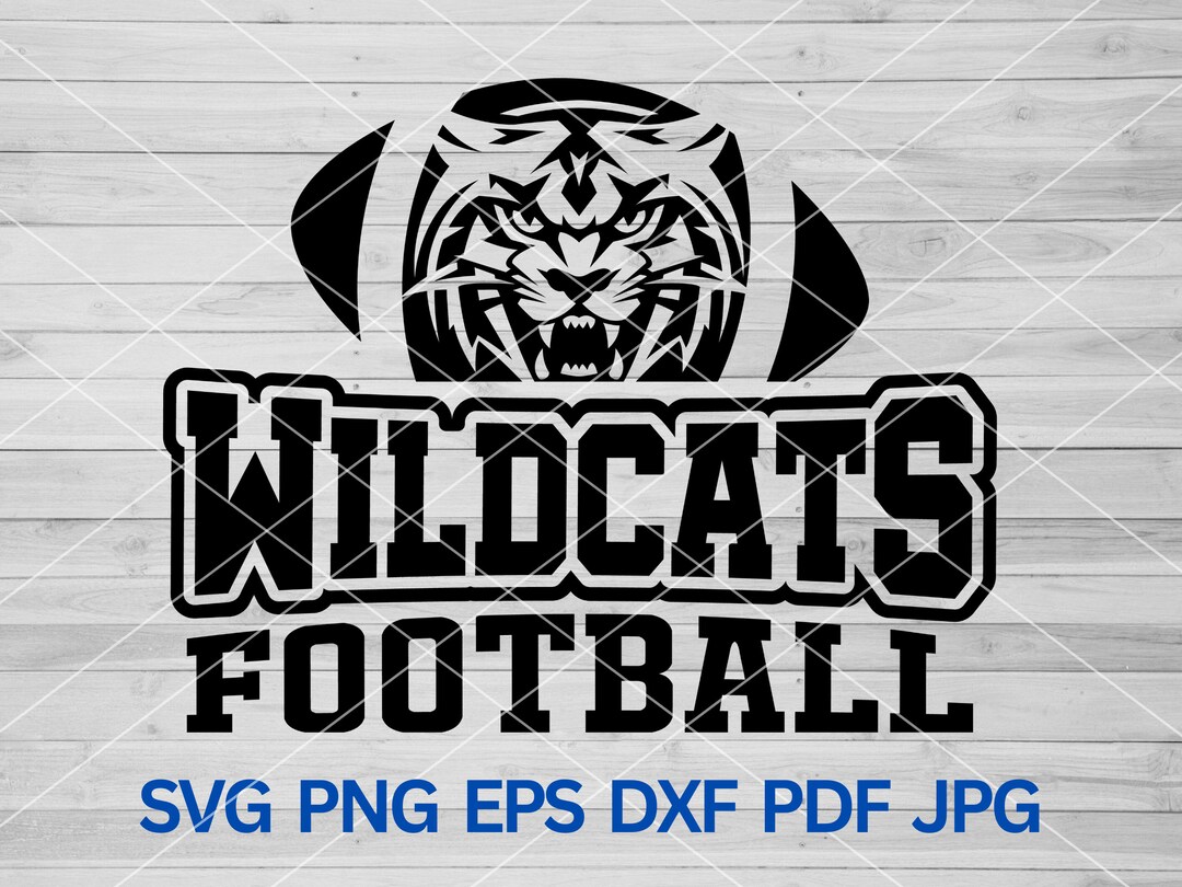 High School Wildcats Football Svg, Wildcats Svg Cut File for Cricut ...