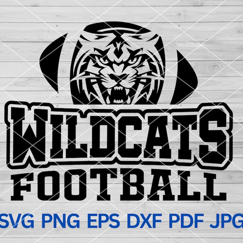 Wildcats Football Svg - Etsy