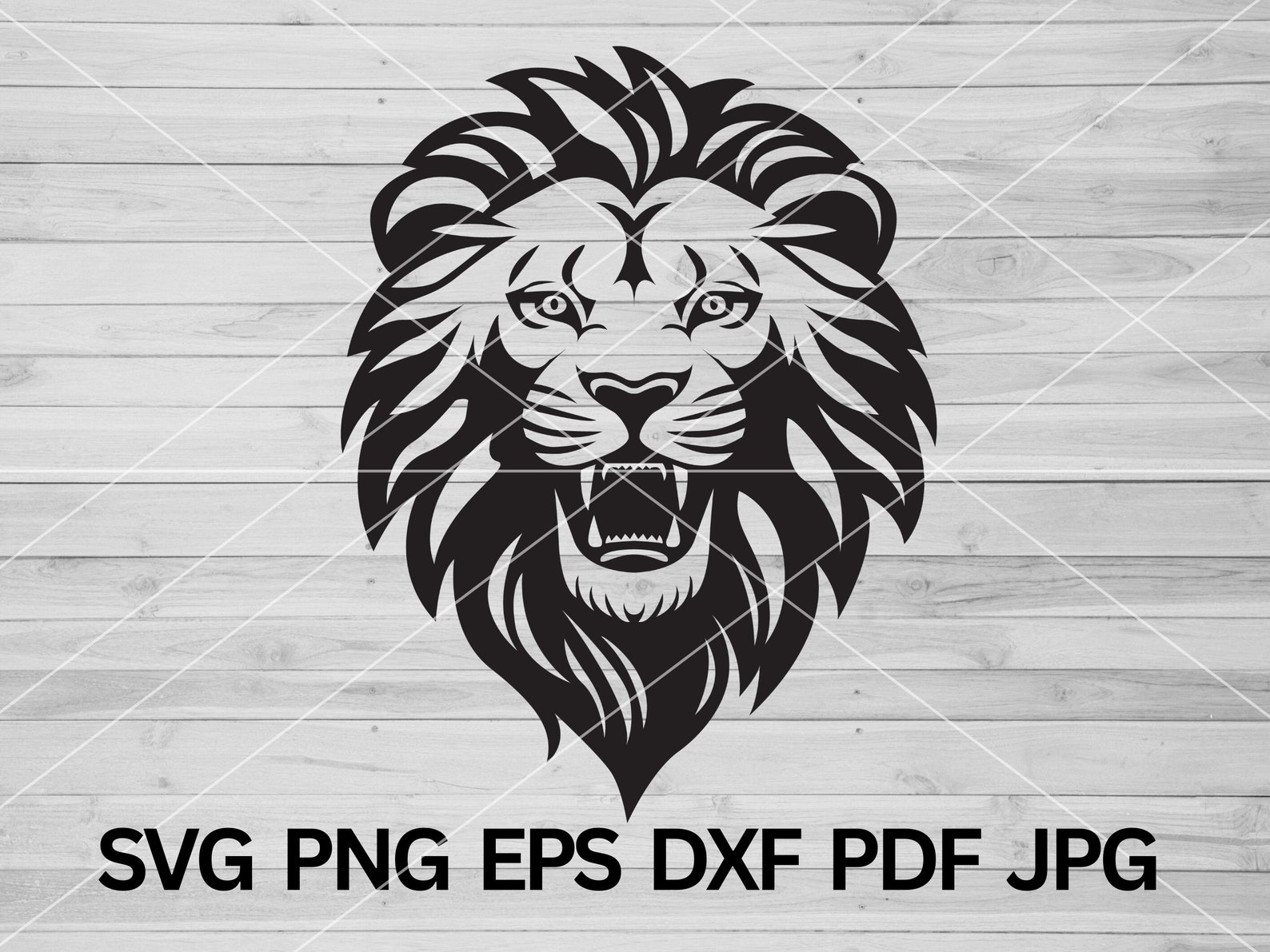 Lion SVG, Lion Cut File for Cricut, Lion Head Silhouette, Lion Face Svg ...