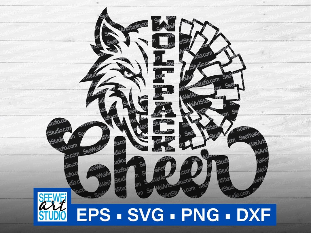 Wolfpack Cheer Svg, Wolfpack Pride Svg, Wolf Svg, Wolfpack Cheer Cut ...