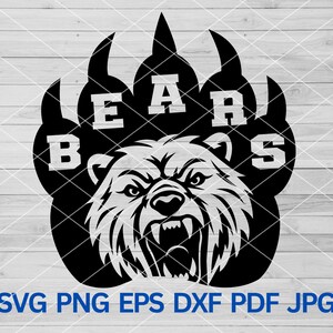 Bears SVG, Bear Svg, Bears Pride Svg, Bears School Spirit Svg, Bears ...