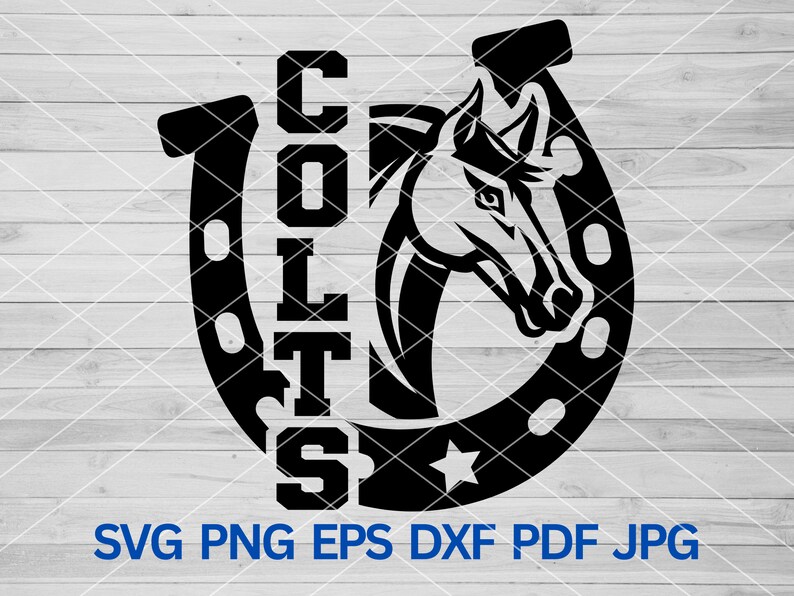 High School Colts Mascot Svg, Colts Svg, Colts School Spirit, Horseshoe ...