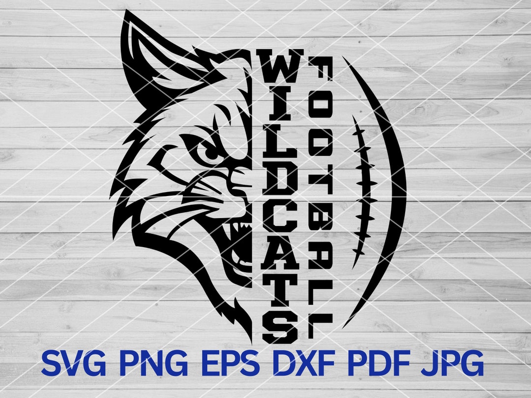 High School Wildcats Football Svg, Wildcats Svg Cut File for Cricut ...