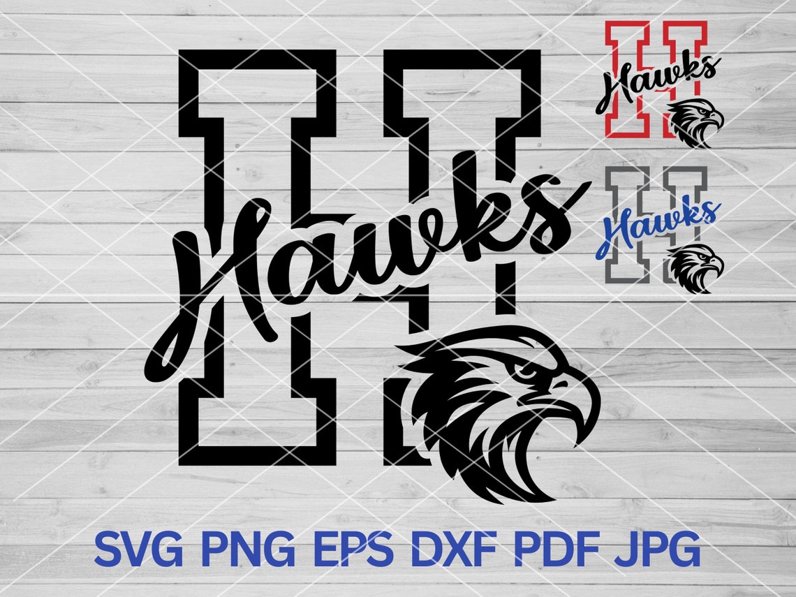 Hawks Svg, Hawk Svg, Hawks Mascot Svg, Hawks Pride Svg, Hawks Svg Cut ...