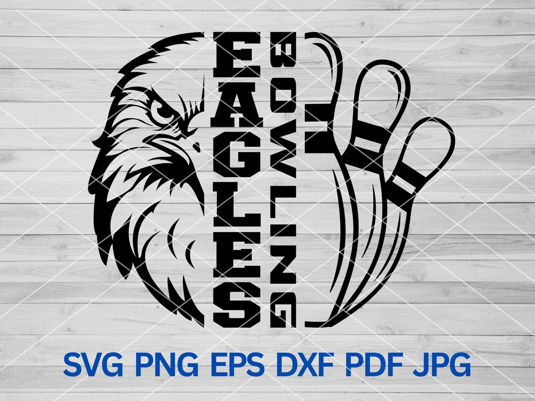 Eagles Bowling Svg, Eagle Hawk Bird Svg, Eagles Mascot Svg, Eagles ...