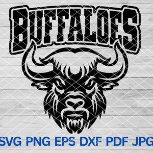 Buffaloes Svg, Buffaloes Mascot Svg, Buffalo Svg Cut Files Cricut, Buffaloes School Spirit Team ...