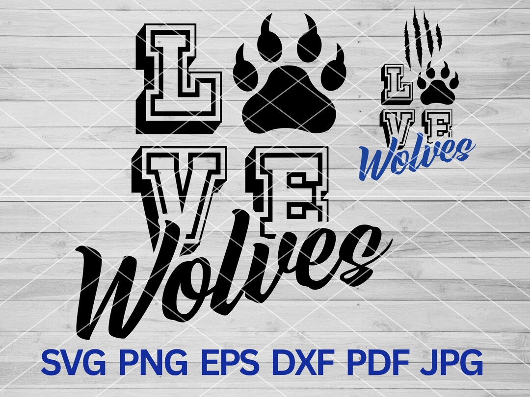 Wolves Love Svg, Love Wolves Svg, Wolves Scratches Svg, Wolves Svg ...