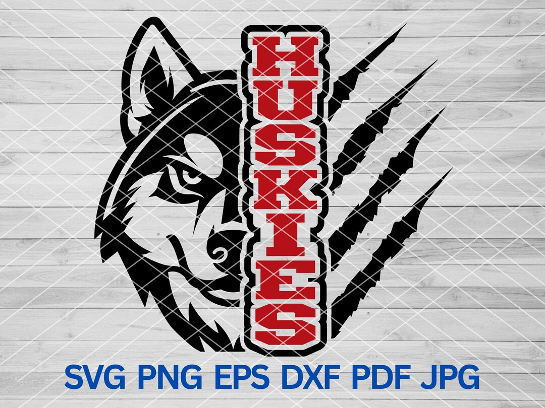 Huskies Svg, Husky Svg, Huskies Mascot Svg, Huskies Football, Huskies ...