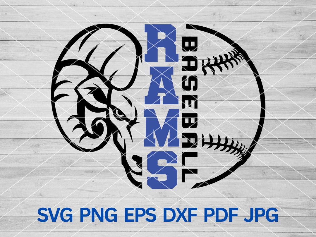 High School Rams Baseball Svg, Ram Svg, Rams Svg, Rams Svg Cut Files ...
