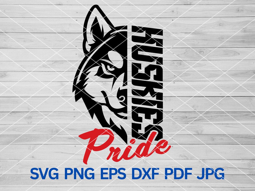 Huskies Pride Svg, Huskies Mascot Svg, Huskies School Spirit, Huskies ...