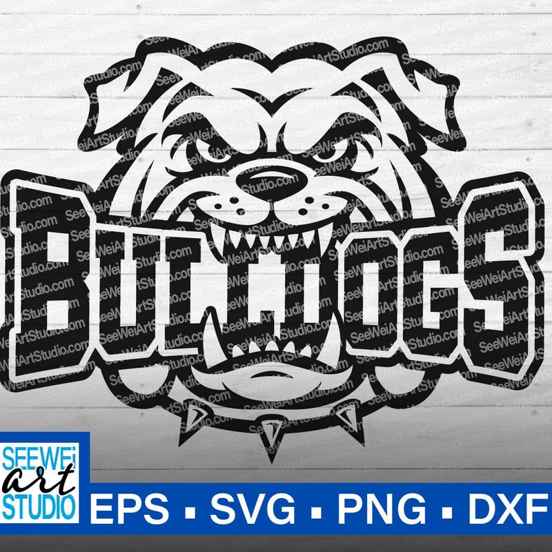 Bulldog Svg - Etsy
