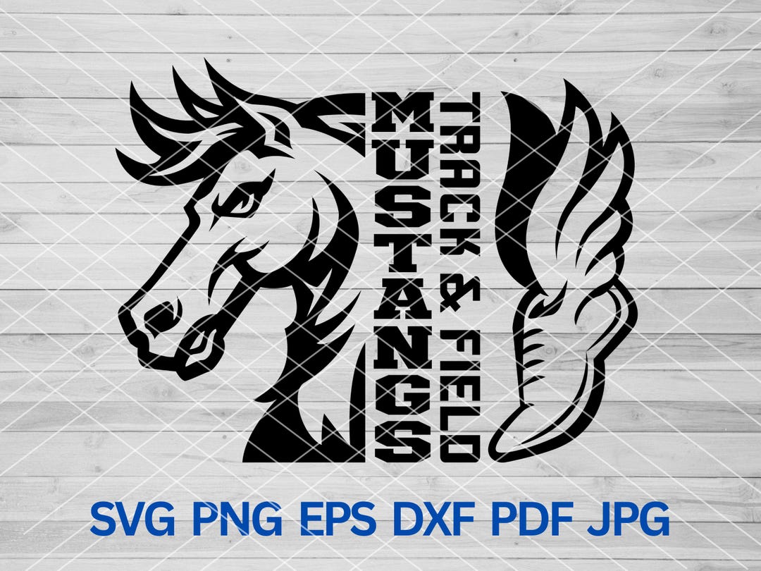 Mustangs Track & Field Svg, Mustangs Track and Field Svg, Mustangs Svg ...