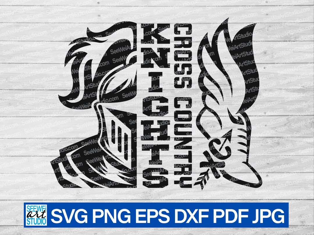 Knights Cross Country Svg, Knights XC Svg, Knights Svg, Knights Mascot ...