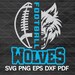 High School Wolves Football Svg, Wolf Pride Svg, Wolf Svg, Wolves Svg ...