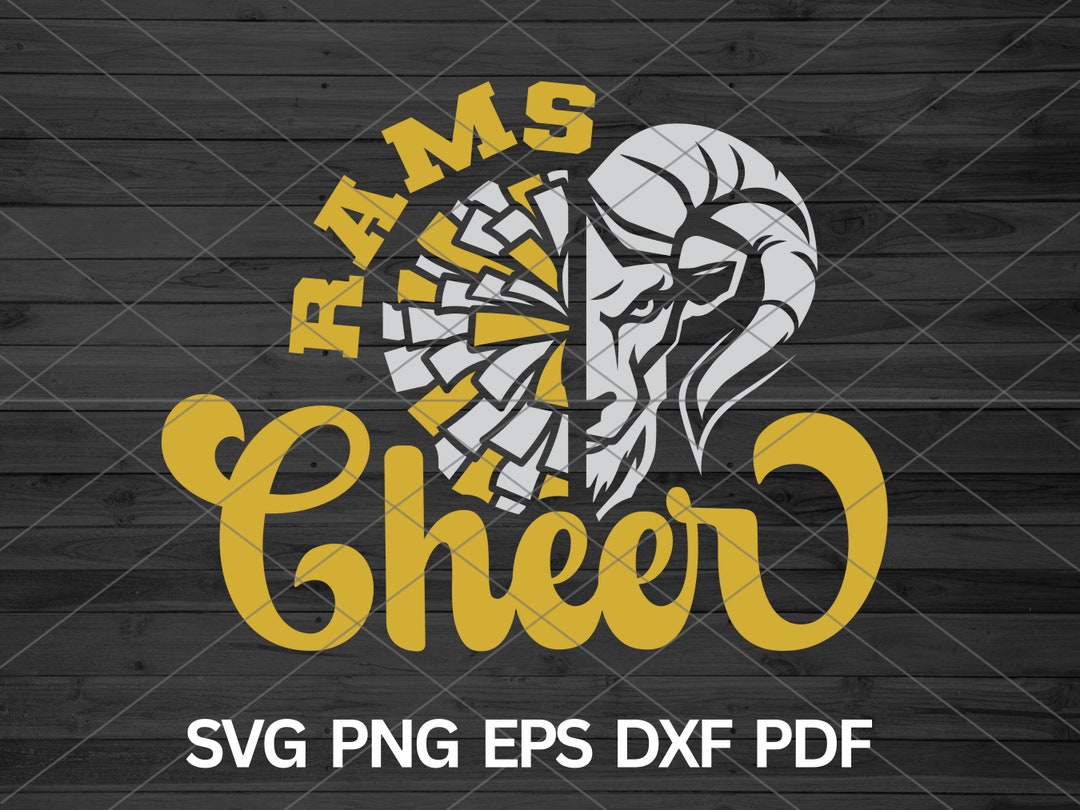 Rams Cheer Svg Ram Svg Rams Svg Rams Cheerleading Svg Cut - Etsy