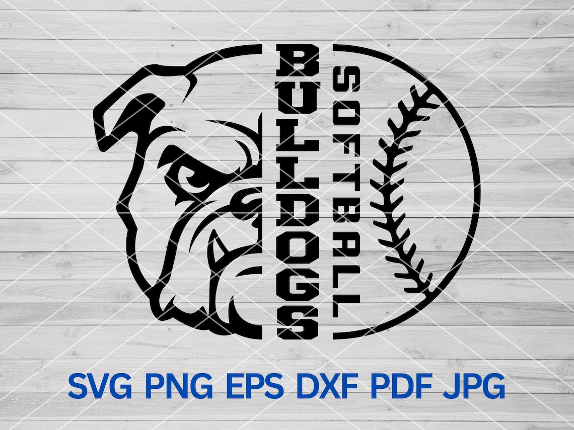High School Bulldogs Softball Svg, Bulldogs Svg, Bulldog Svg, Bulldogs ...
