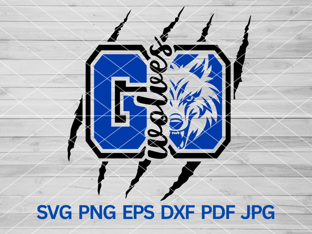 Go Wolves Svg Wolf Svg High School Wolves Sport Sublimation - Etsy