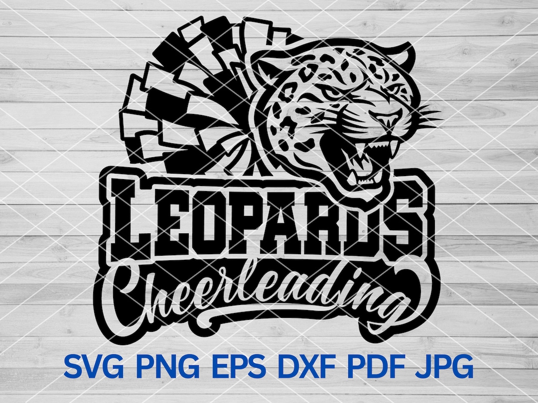 Leopards Cheerleading Svg, Leopards Svg, Leopards Mascot Svg, Leopards ...