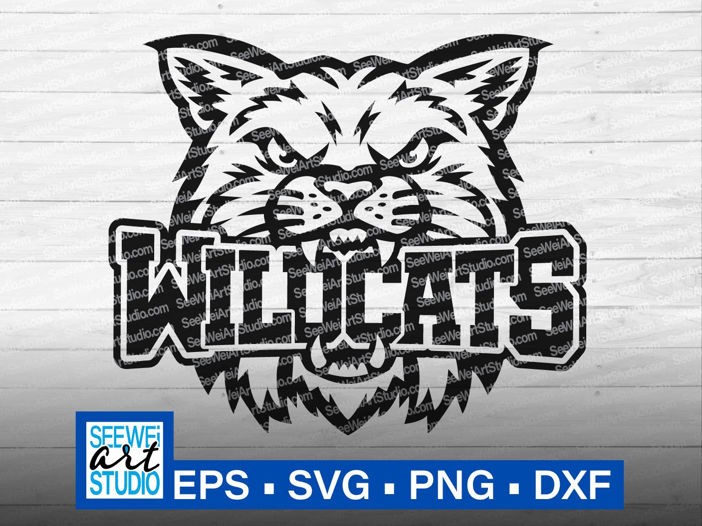Wildcats Svg, Wildcats Mascot Svg, High School Wildcats Basketball ...