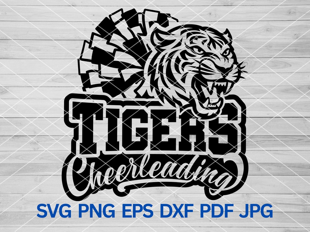 Tigers Cheerleading Svg, Tigers Svg, Tigers Mascot Svg, Tigers Cheer ...