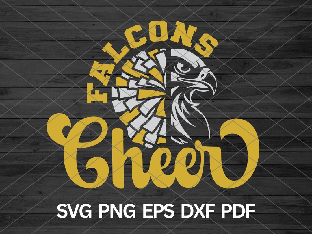 Falcons Cheer Svg, Falcons Svg Cut Files, Falcons Mascot Svg, Falcons ...