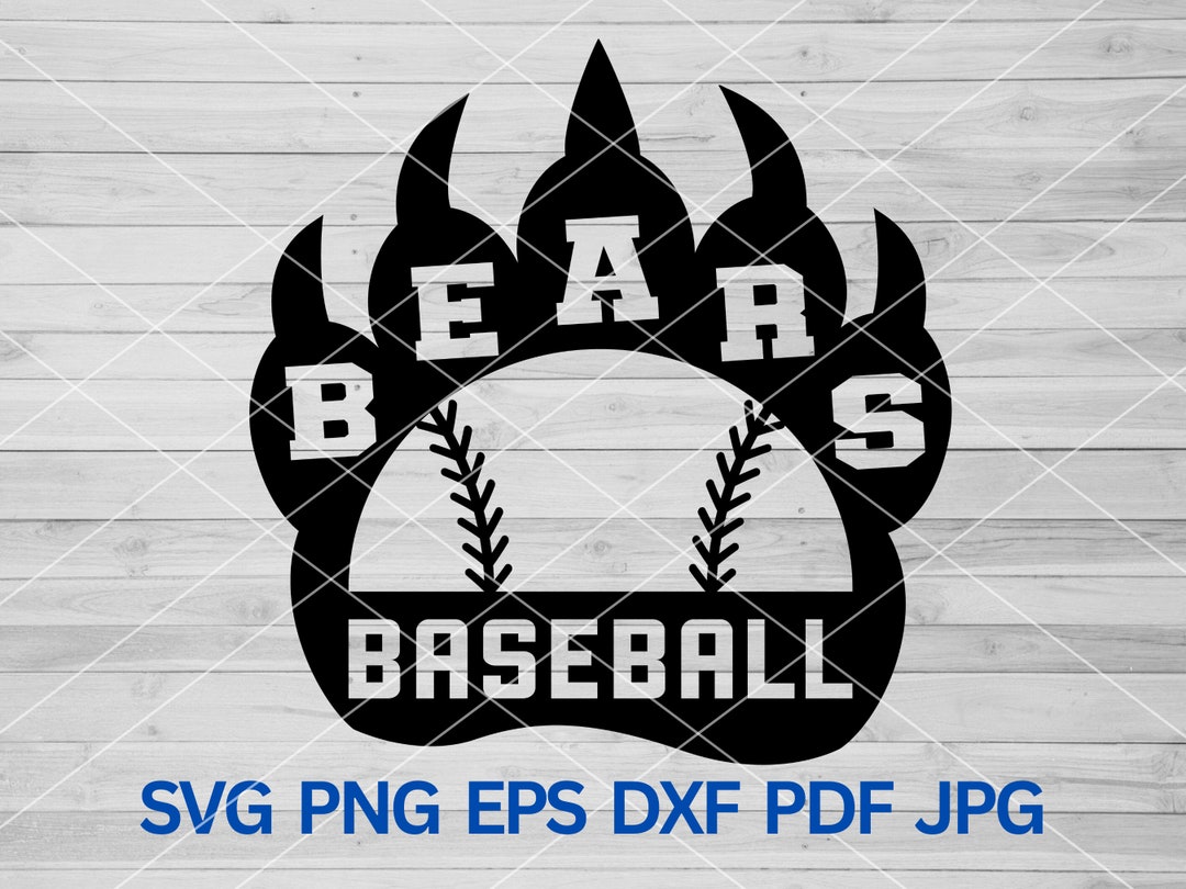 High School Bears Baseball Svg, Bear Svg, Bears Svg, Bears Pride ...