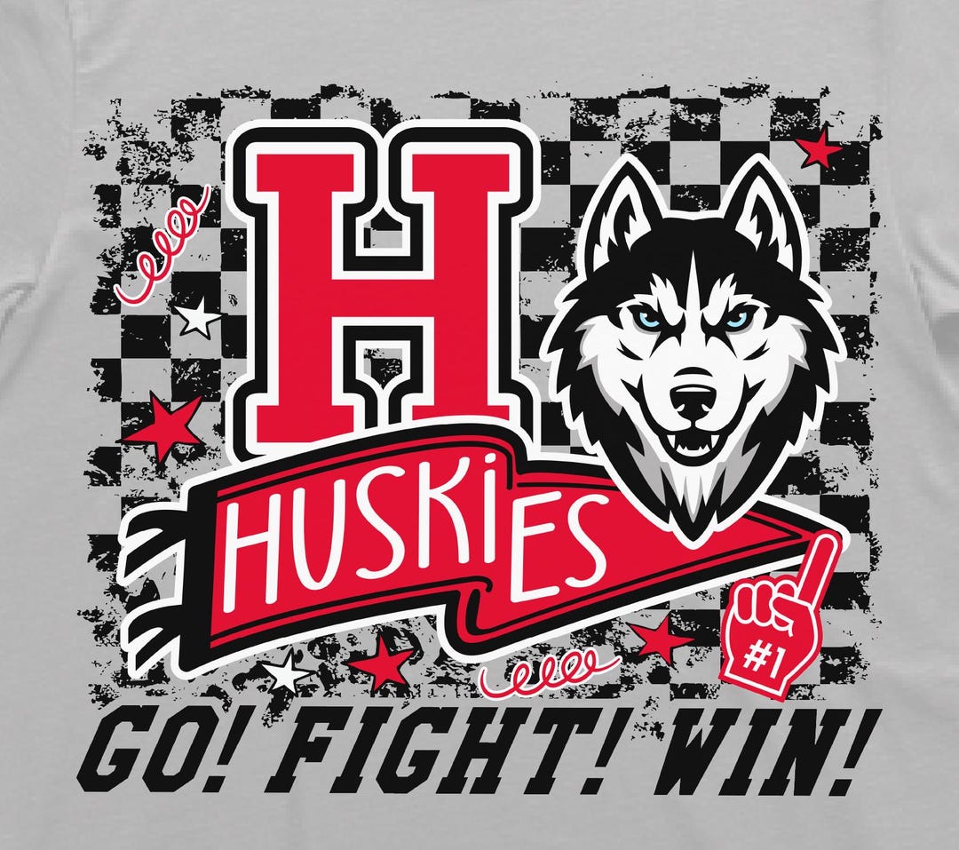 Huskies Go Fight Win PNG, Huskies Game Day Team Flag Png, Huskies ...