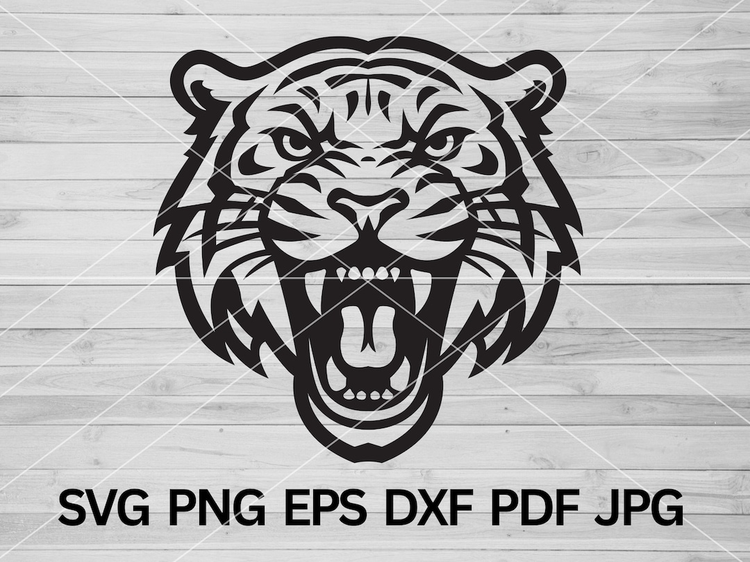 Tiger Svg, Tigers Svg, Tiger Head Png, Roaring Tiger Svg, Tiger Mascot ...