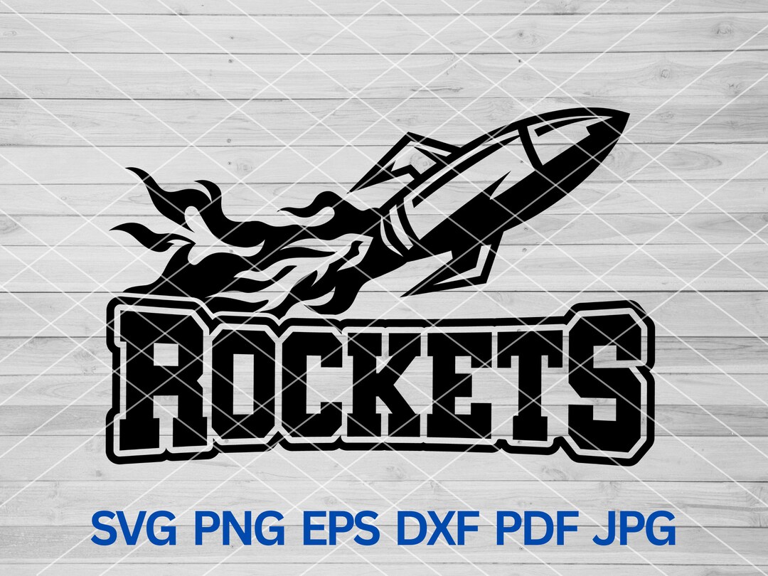 High School Rockets Mascot Svg, Rockets Flame Svg, Rockets Svg Cut File ...