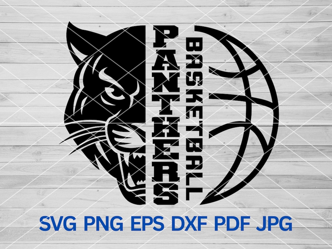High School Panthers Basketball Svg, Panthers Pride Svg, Panther Svg ...