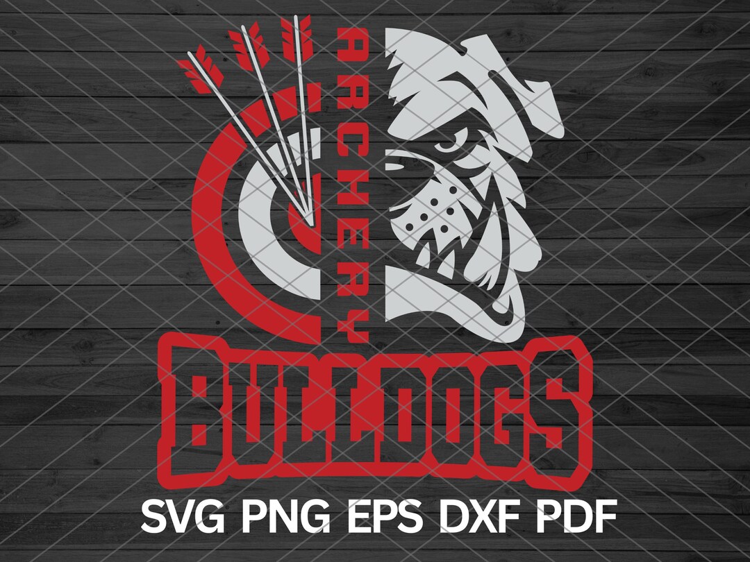 High School Bulldogs Archery Svg, Bulldogs Svg, Bulldog Svg, Bulldogs ...