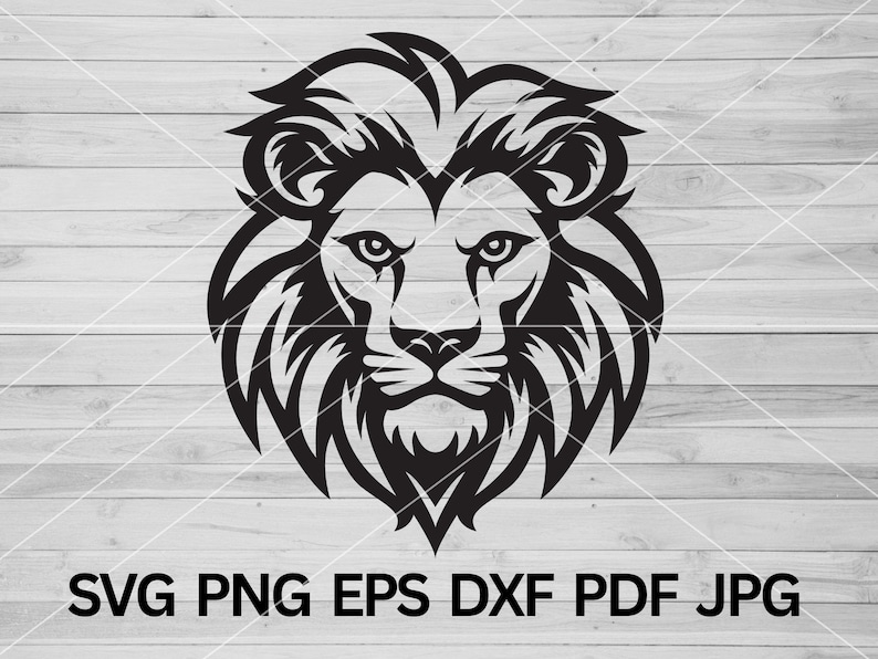 Lion SVG Lion Cut File for Cricut Lion Head Silhouette Lion - Etsy