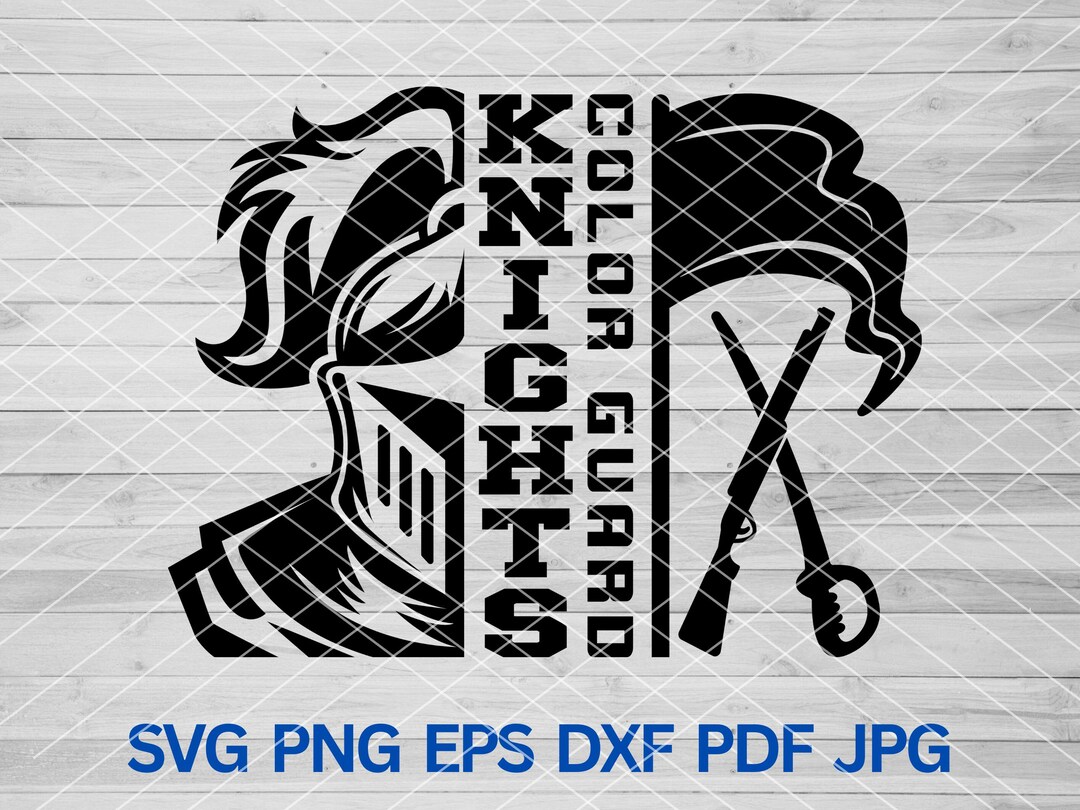 Knights Color Guard Svg, Knights Svg, Knights Mascot Svg, Knights Pride ...