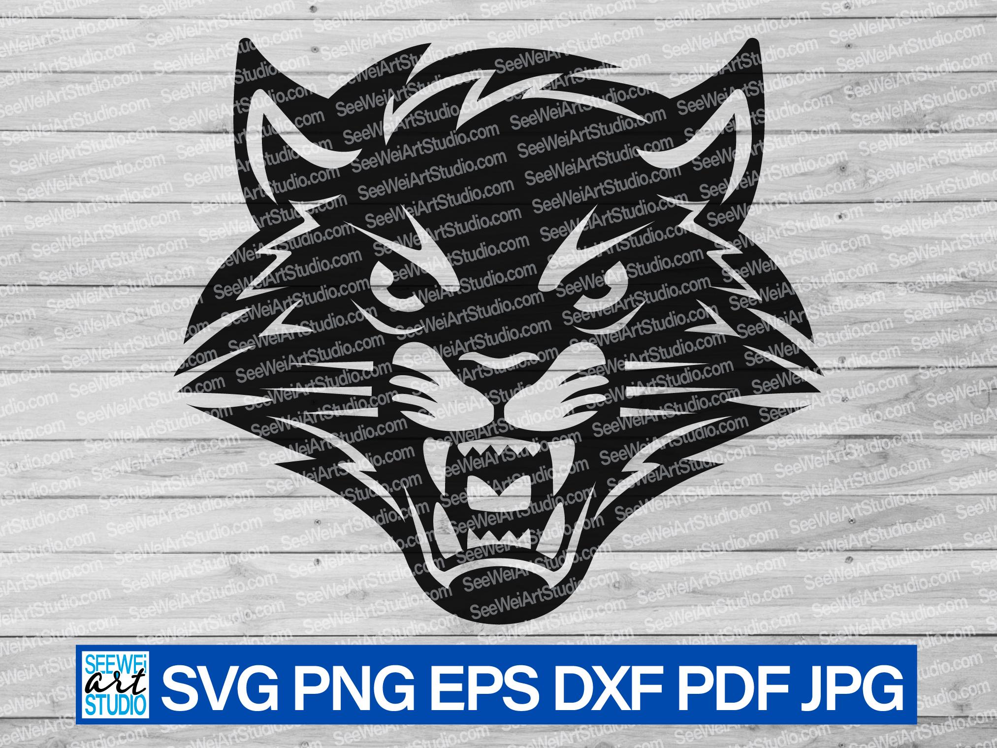 Bearcat Svg, Bearcats Svg, Bearcat Head Svg Cut File, Bearcat School ...