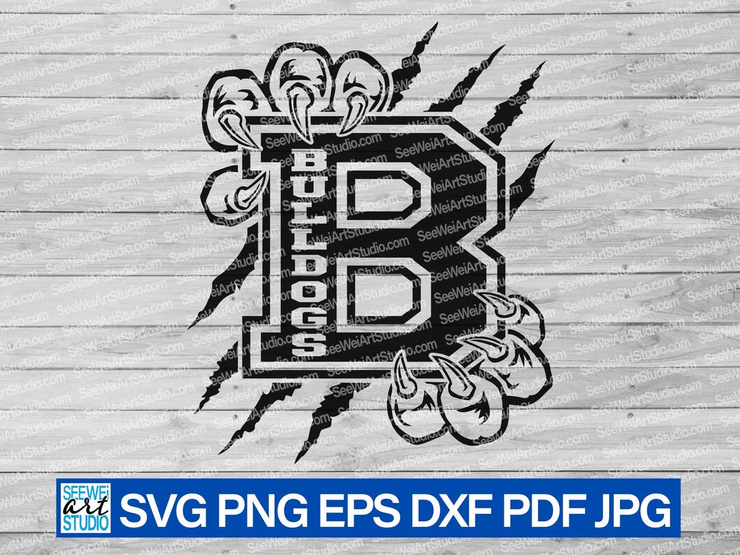 Bulldogs Svg, Bulldogs Paw Svg, Bulldogs Mascot Svg, Bulldogs Pride Svg ...
