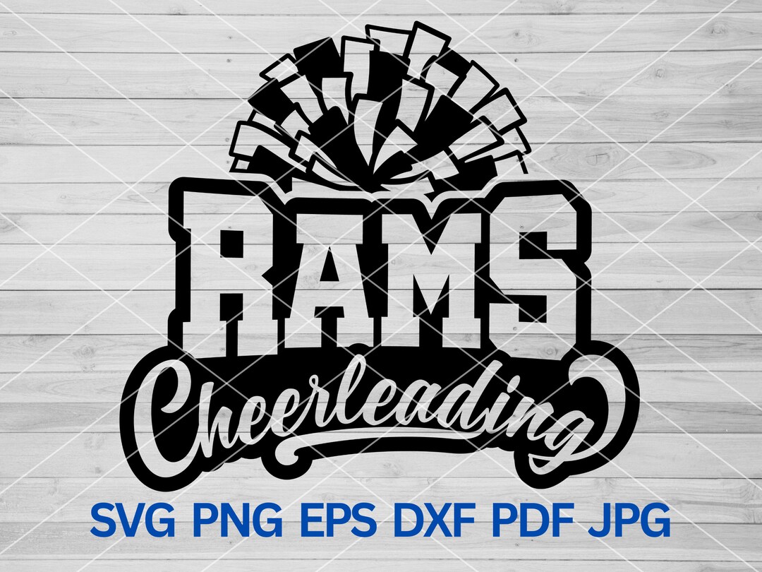 Rams Cheerleading Svg, Rams Svg, Rams Cheer Svg Cut Files Cricut, Rams ...