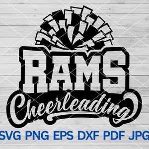 Rams Cheerleading Svg, Rams Svg, Rams Cheer Svg Cut Files Cricut, Rams ...