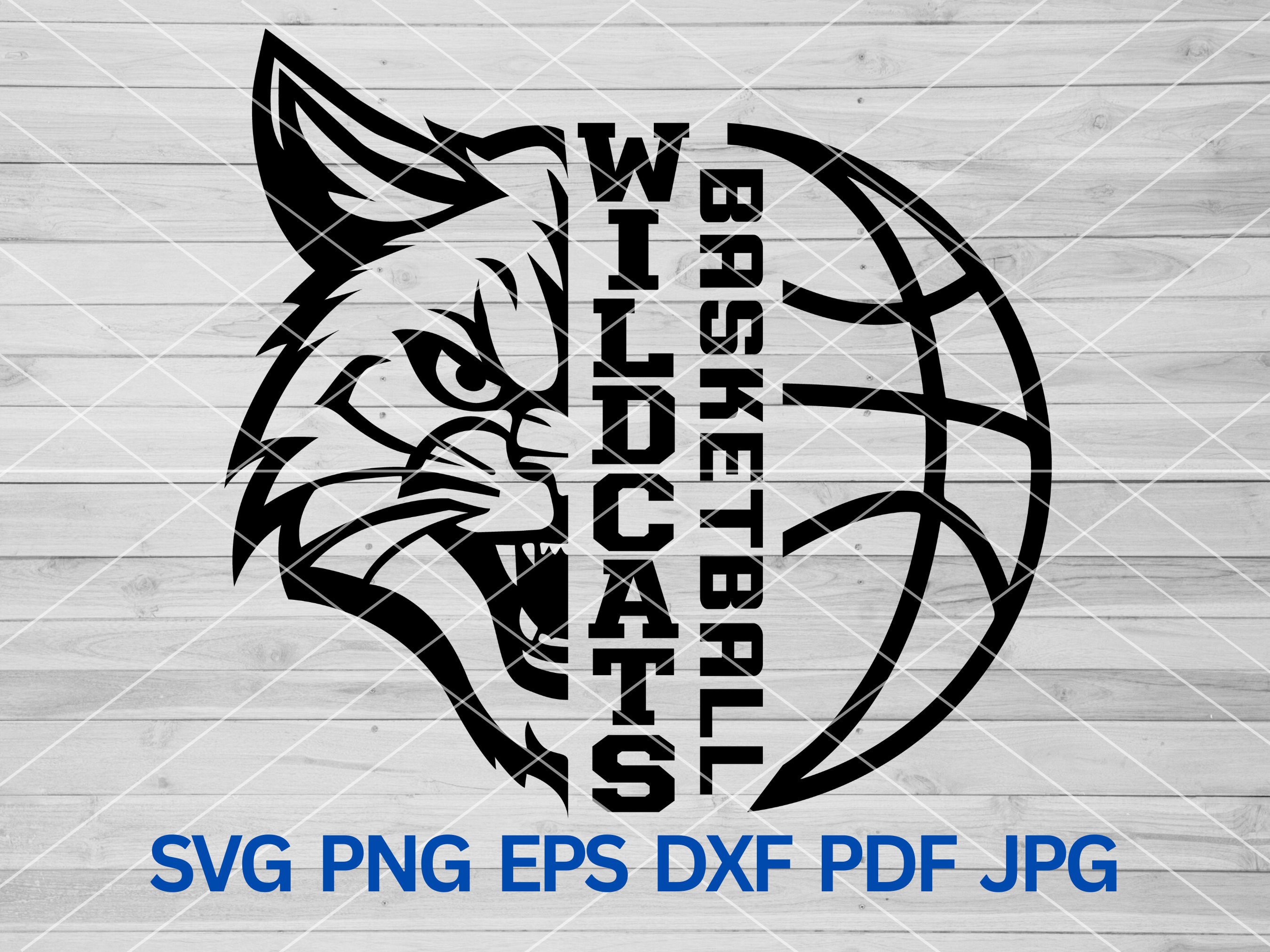 High School Wildcats Basketball Svg, Wildcats Svg Cut File for Cricut ...