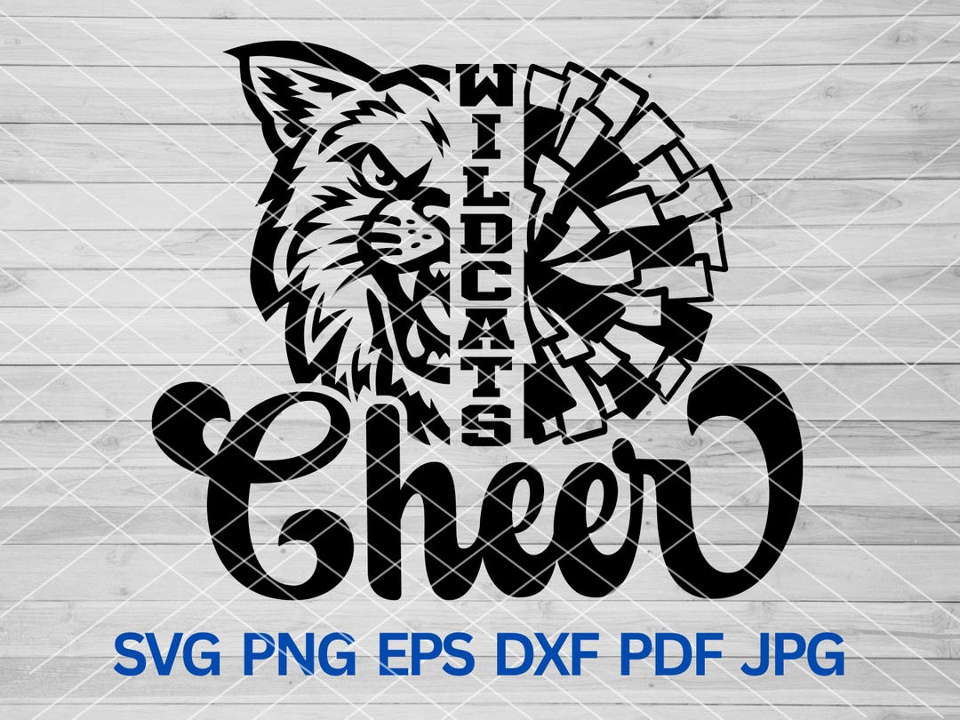 Wildcats Cheer Svg, Wildcats Svg, Wildcats Mascot Svg, Wildcats School ...