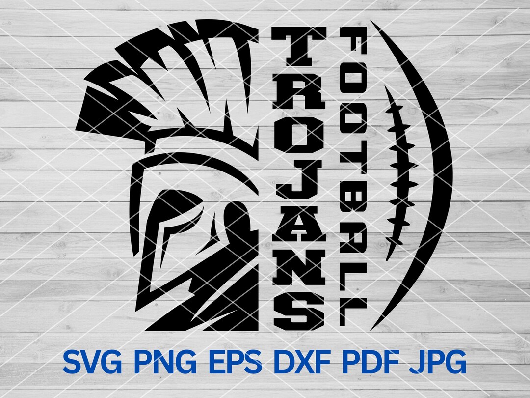 High School Trojans Football Svg, Trojans Pride Svg, Trojans Svg ...