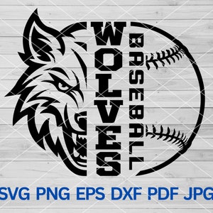 High School Wolves Baseball Svg, Wolves Pride Svg, Wolf Svg, Wolves Svg ...