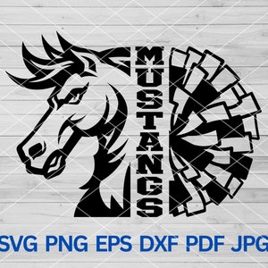 High School Mustangs Cheer Svg, Mustangs Pride Svg Mustangs Svg ...