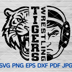 Tigers Wrestling Svg, Wrestler Svg, Tigers Mascot Svg, Tigers Svg Cut ...