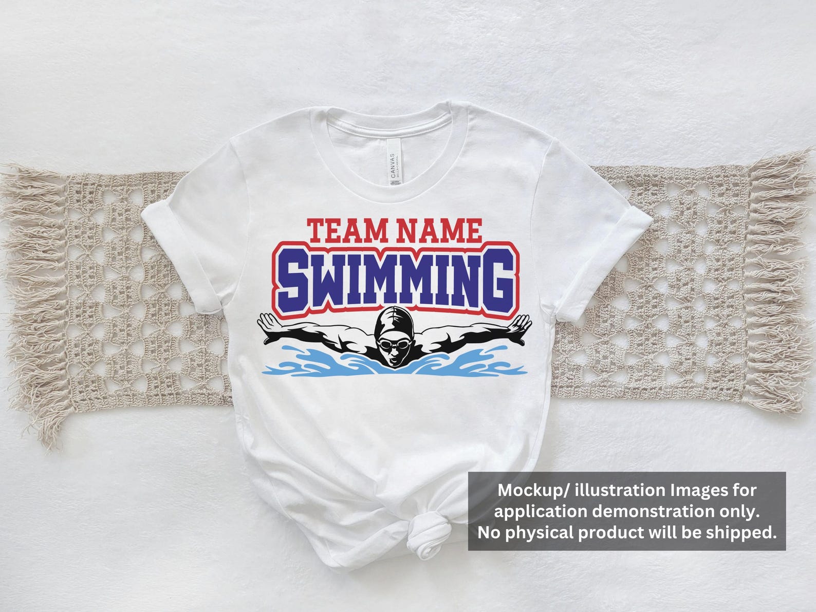 Custom Swimming Team Template Svg, Swimming Mascot Template Svg ...